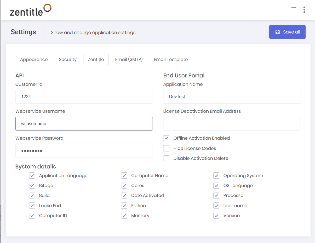 End-User Portal Administration – Support Center