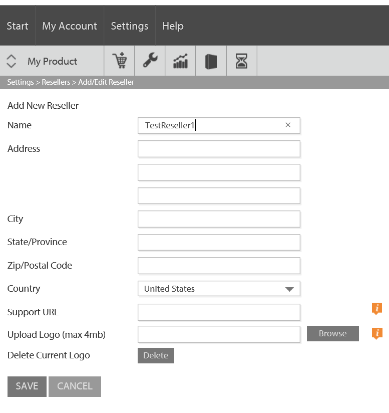 The Reseller Admin Portal – Support Center
