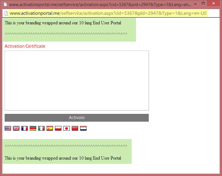 Offline Activation and Deactivation – Support Center
