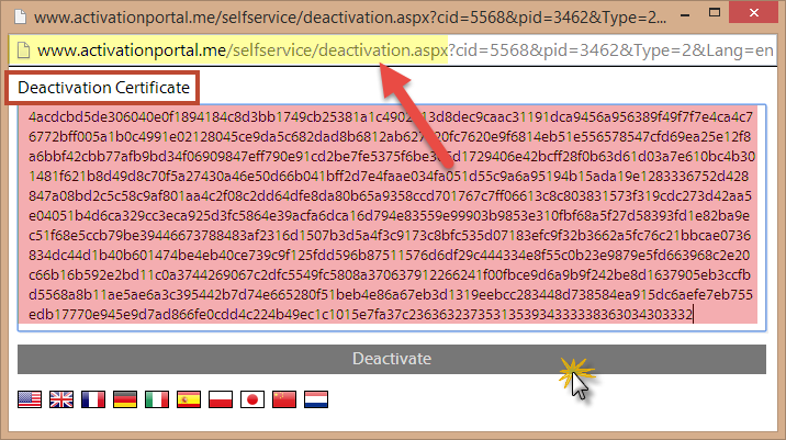 Offline Activation and Deactivation – Support Center