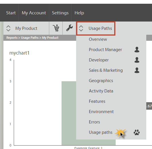 Usage Path Setup and Reports – Support Center