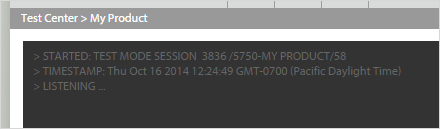 Using the Test Center – Support Center