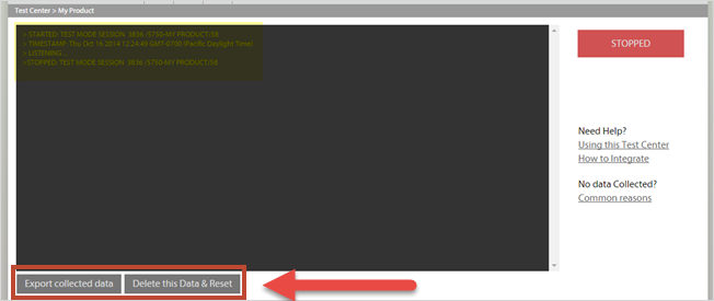 Using the Test Center – Support Center